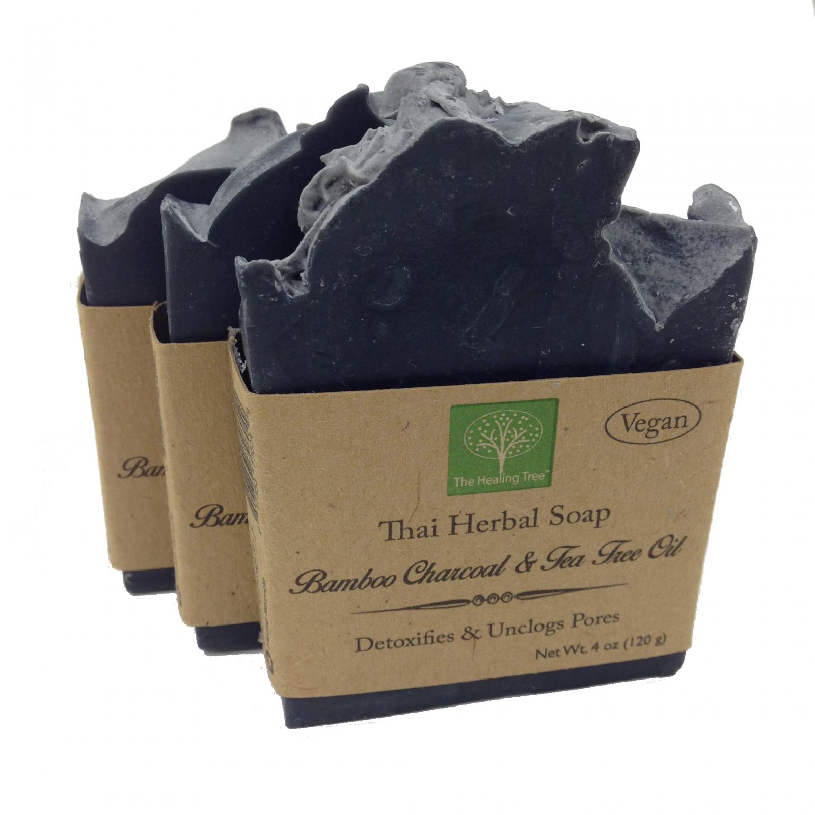 Bamboo Charcoal And Tea Tree Oil Handmade Soap For Acne Prone Skin By The Healing Tree Musely