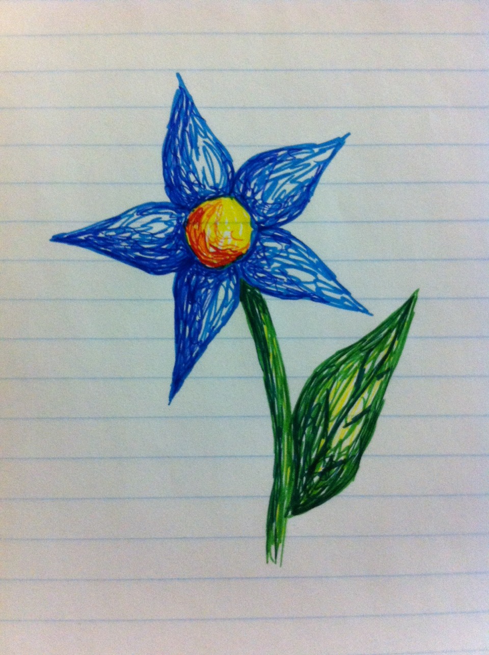 Simple Flower Drawings Marker