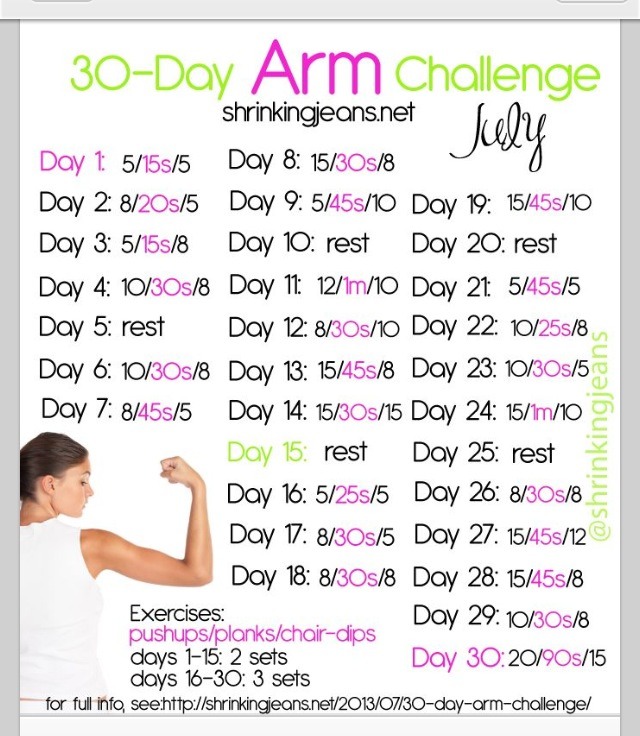 30 Day Upper Body Challenge