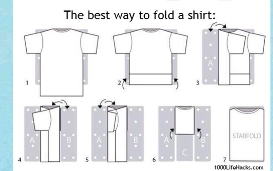 Folded Shirt Size