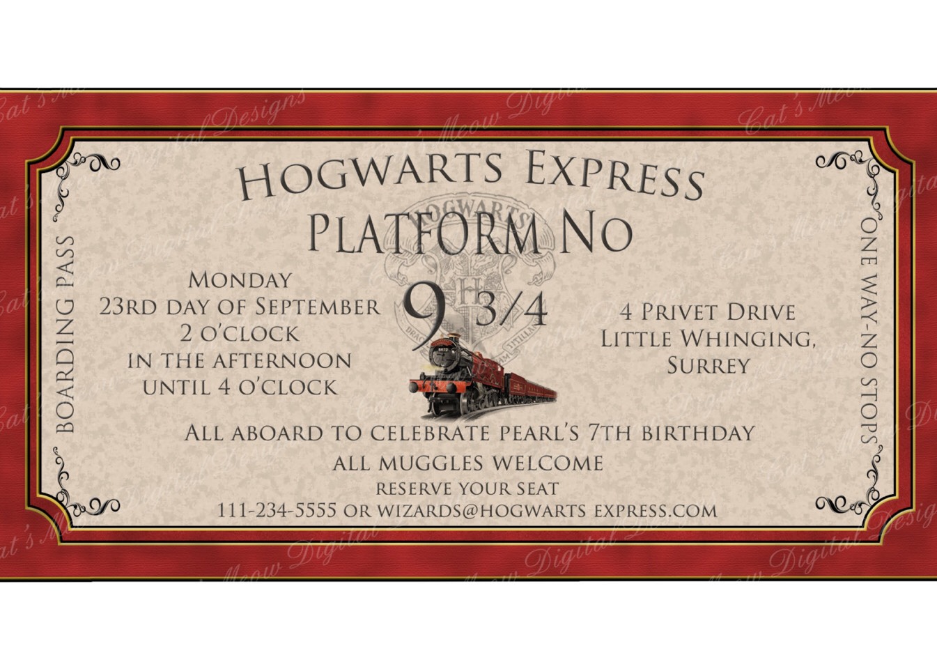 Harry Potter Party Invitation Ideas Musely