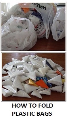 📌Get Organized and Fold Your Plastic Bags