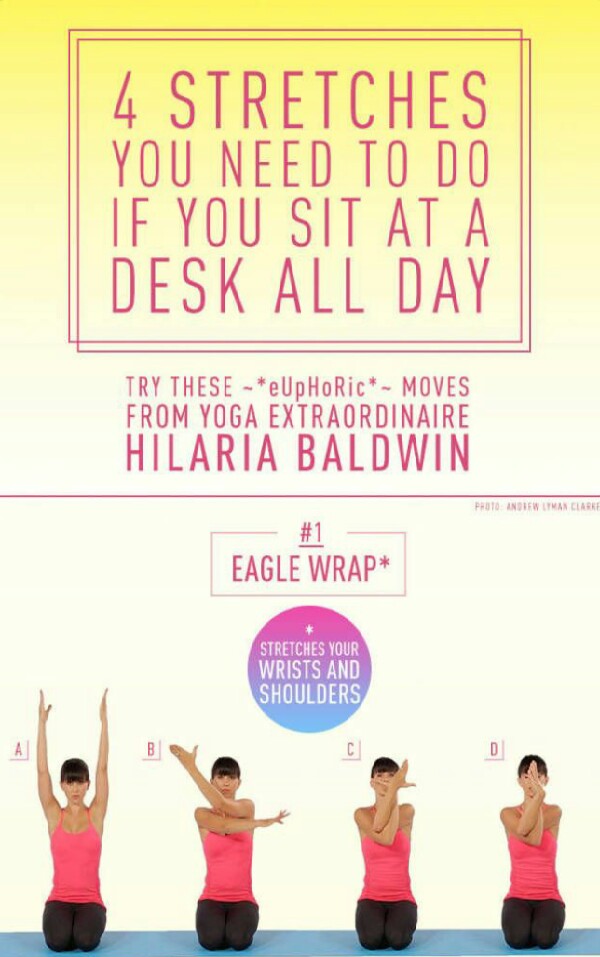 4 Stretches You Need To Do If You Sit At A Desk All Day!! - Musely