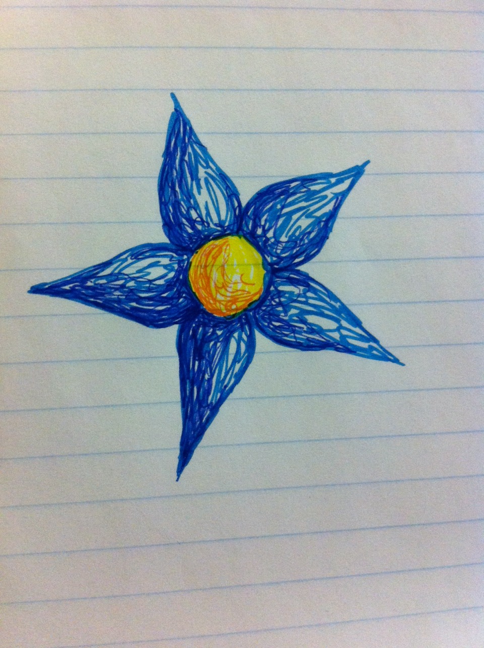 Simple Flower Drawings Marker