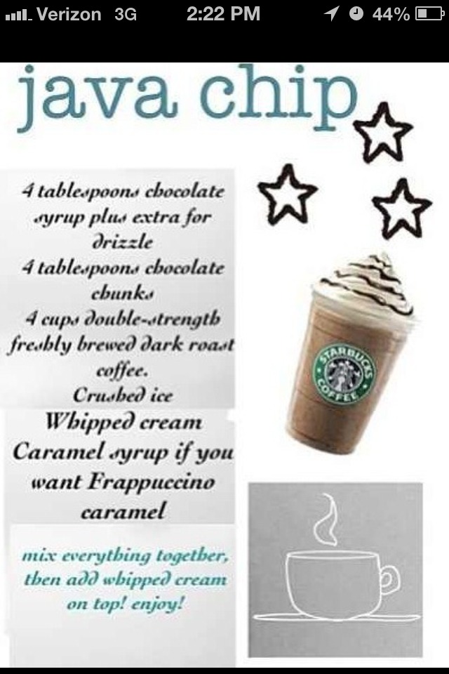 Starbucks Java Chip Frappuccino Recipe | Dandk Organizer