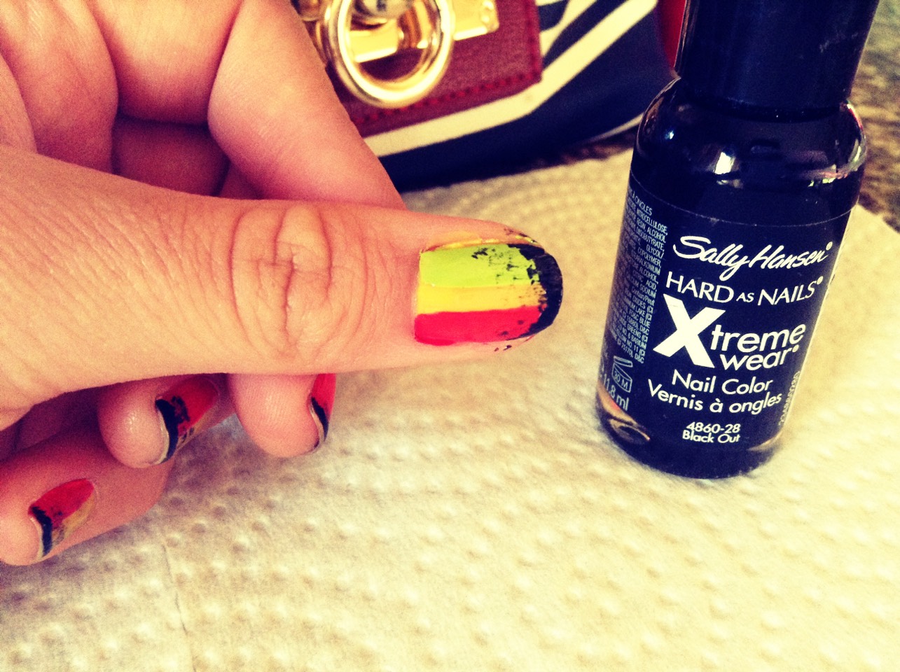 Cute Rasta Nail Designs