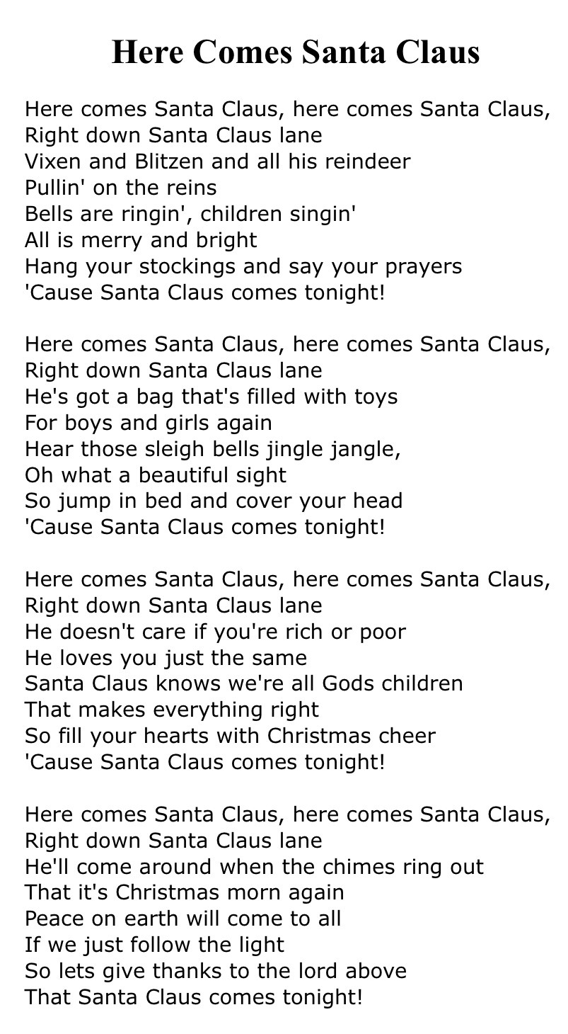 The Lyrics To Some Of Your Favorite Christmas Songs Part 2 - Musely